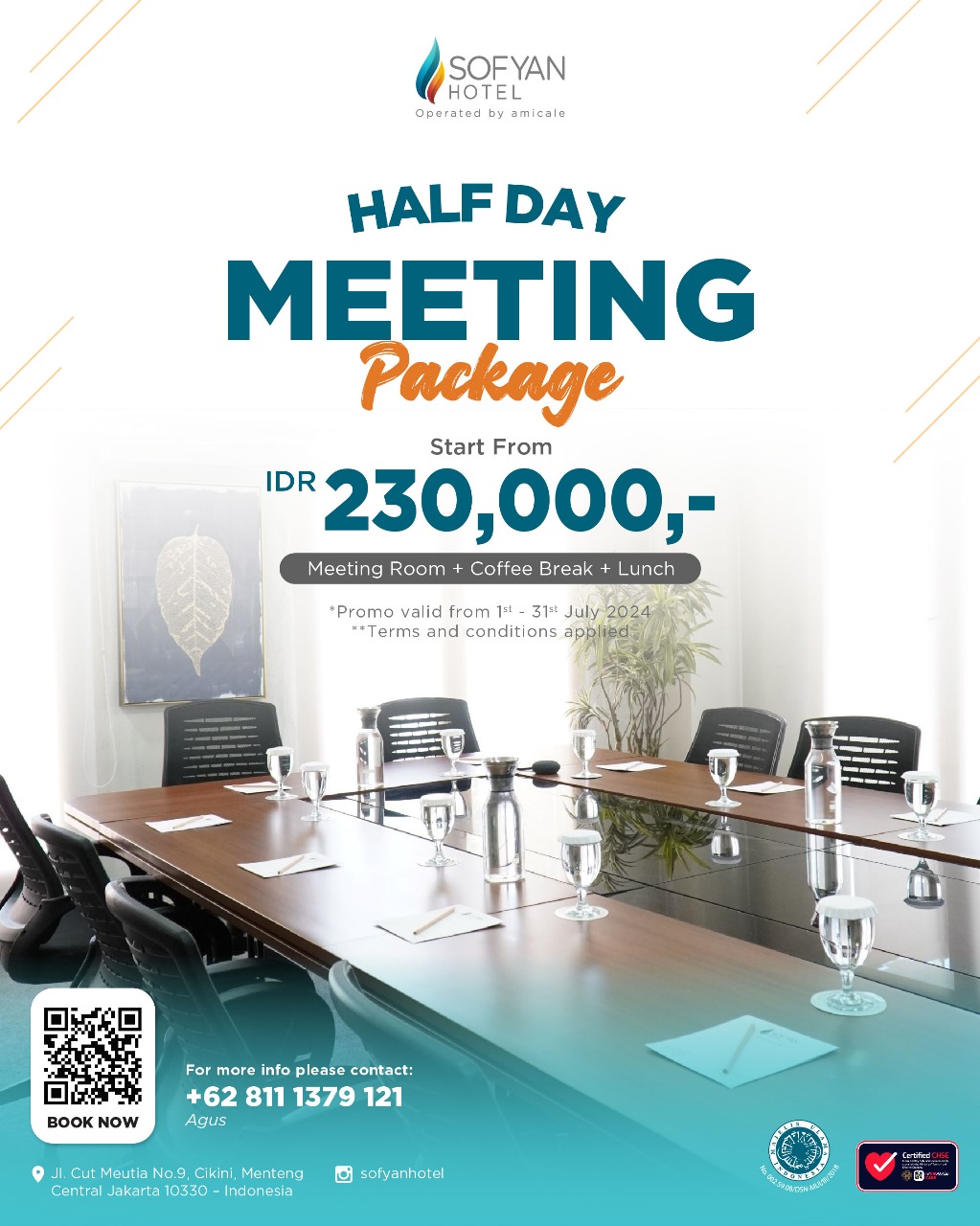 Promo Half Day Meeting Room Hotel Jakarta Pusat Juli 2024 Untuk Anda